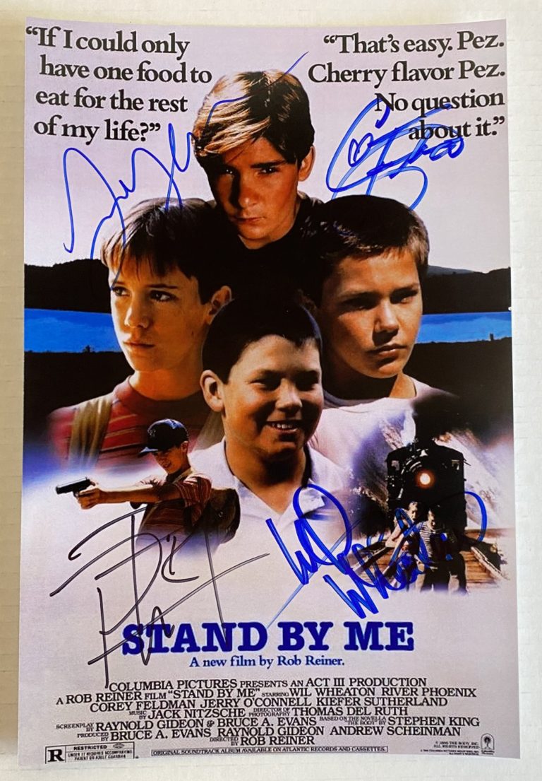 Stand By Me cast signed autograph 8×12 photo Phoenix Wheaton