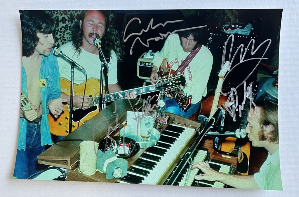 Crosby, Stills, Nash & Young band signed autographed 8×12 photo Neil ...