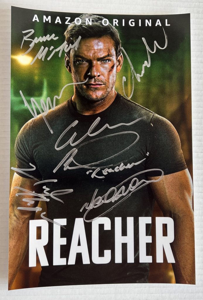 Reacher cast signed autographed 8×12 photo Ritchson