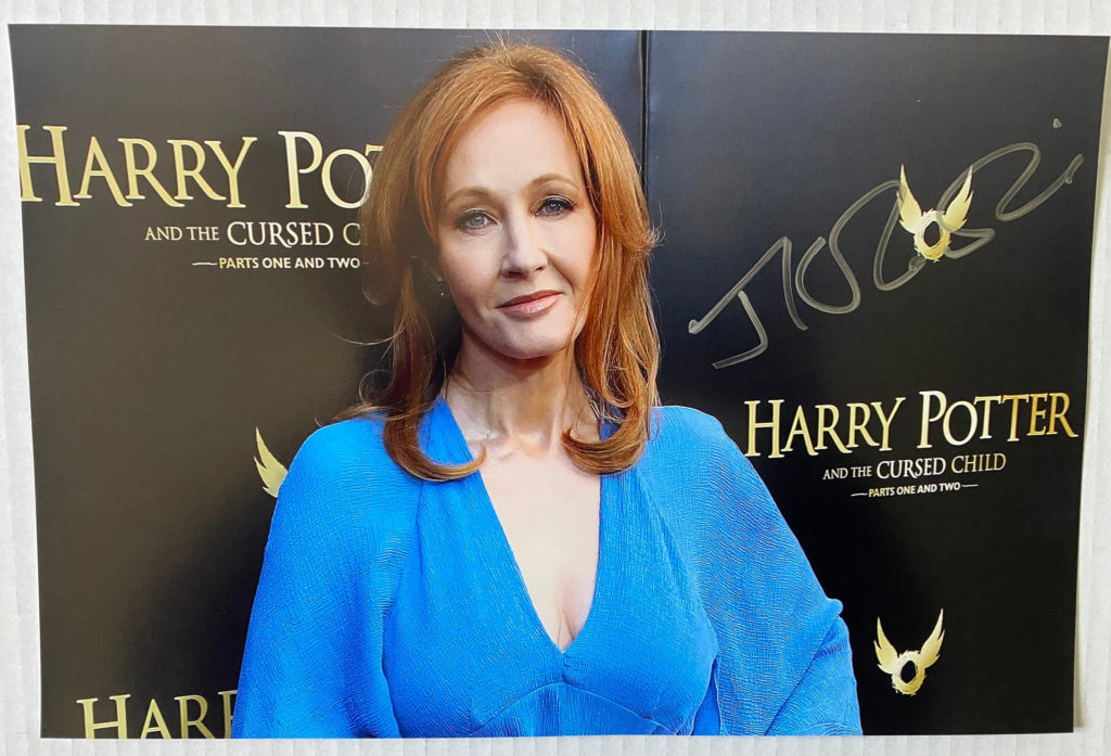J.K. Rowling signed autograph 8×12 Harry Potter photograph