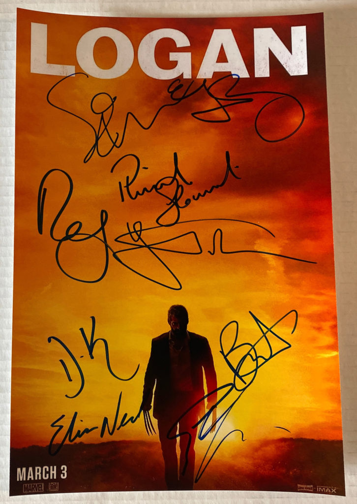 LOGAN cast signed autographed 8×12 photo Jackman Stewart