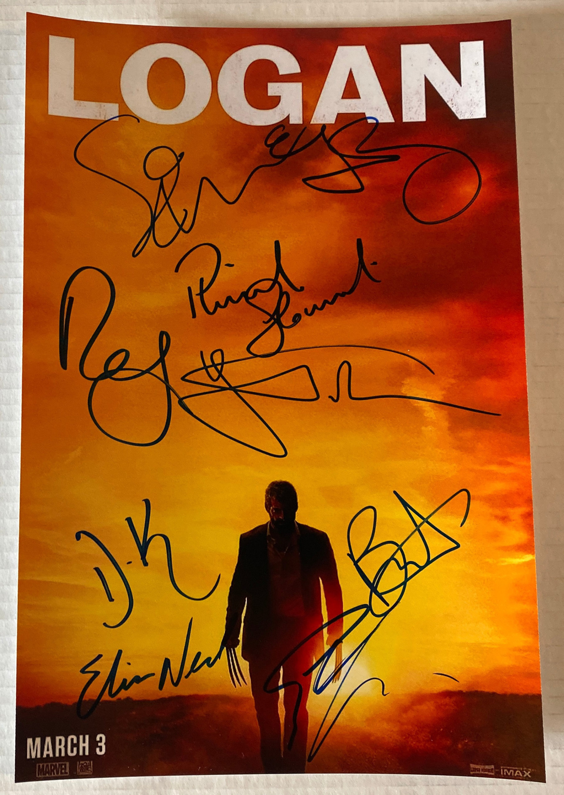 LOGAN Cast Signed Autographed 8 12 Photo Jackman Stewart LOGAN Cast Signed Autographed 8 12 Photo Jackman Stewart