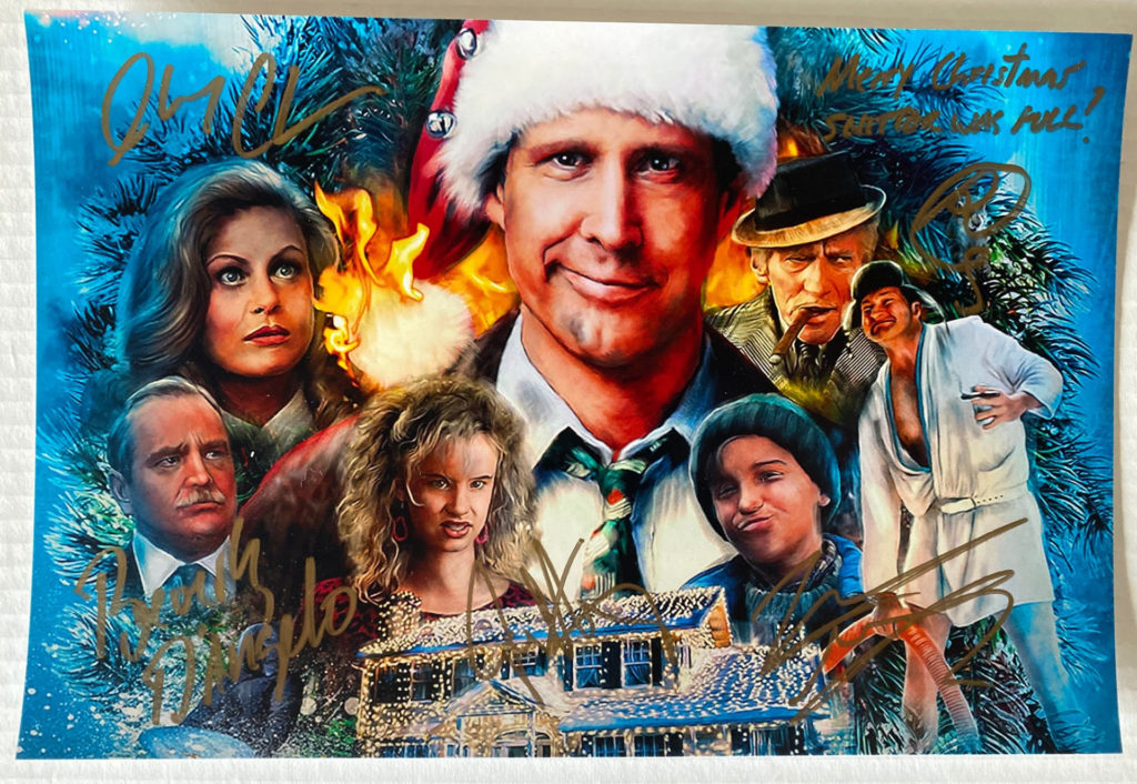 National Lampoon’s Christmas Vacation cast signed photo