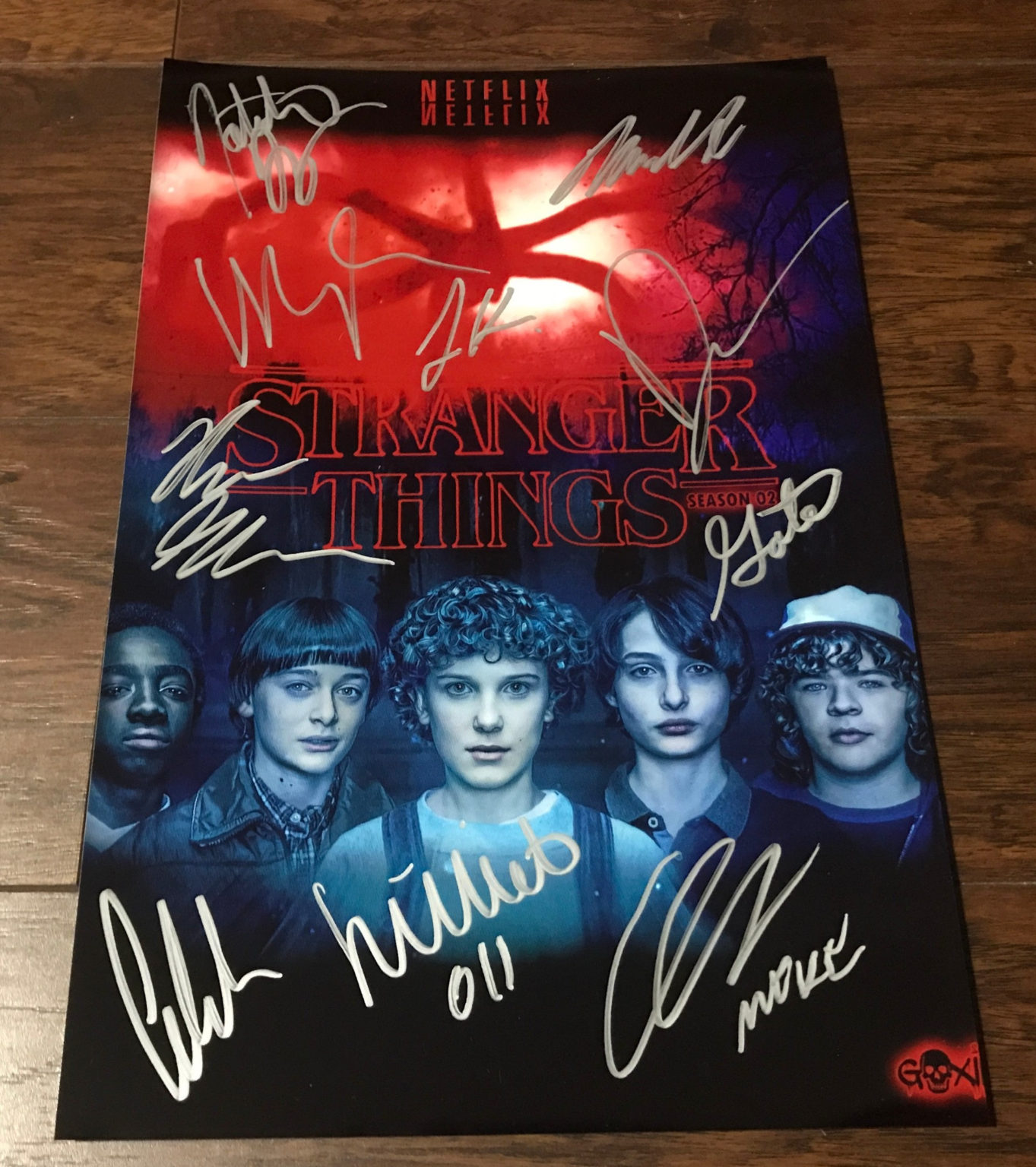Stranger Things cast signed autographed photo Winona Ryder