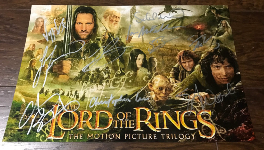 The Lord of the Rings cast signed autographed photo Wood