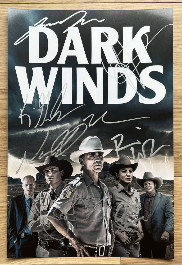 Dark Winds cast signed autographed 8×12 photo Zahn McClarnon